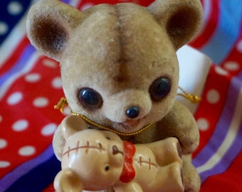 Absolutely Adorable Vintage 70s Flocked Paddington Bear Collectible ...