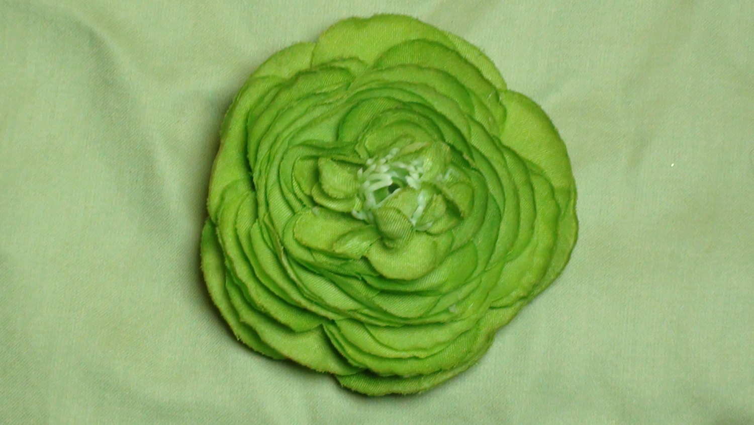 Green Flower Garden Rose FLOWER HAIR CLIP Light Green St. - Etsy