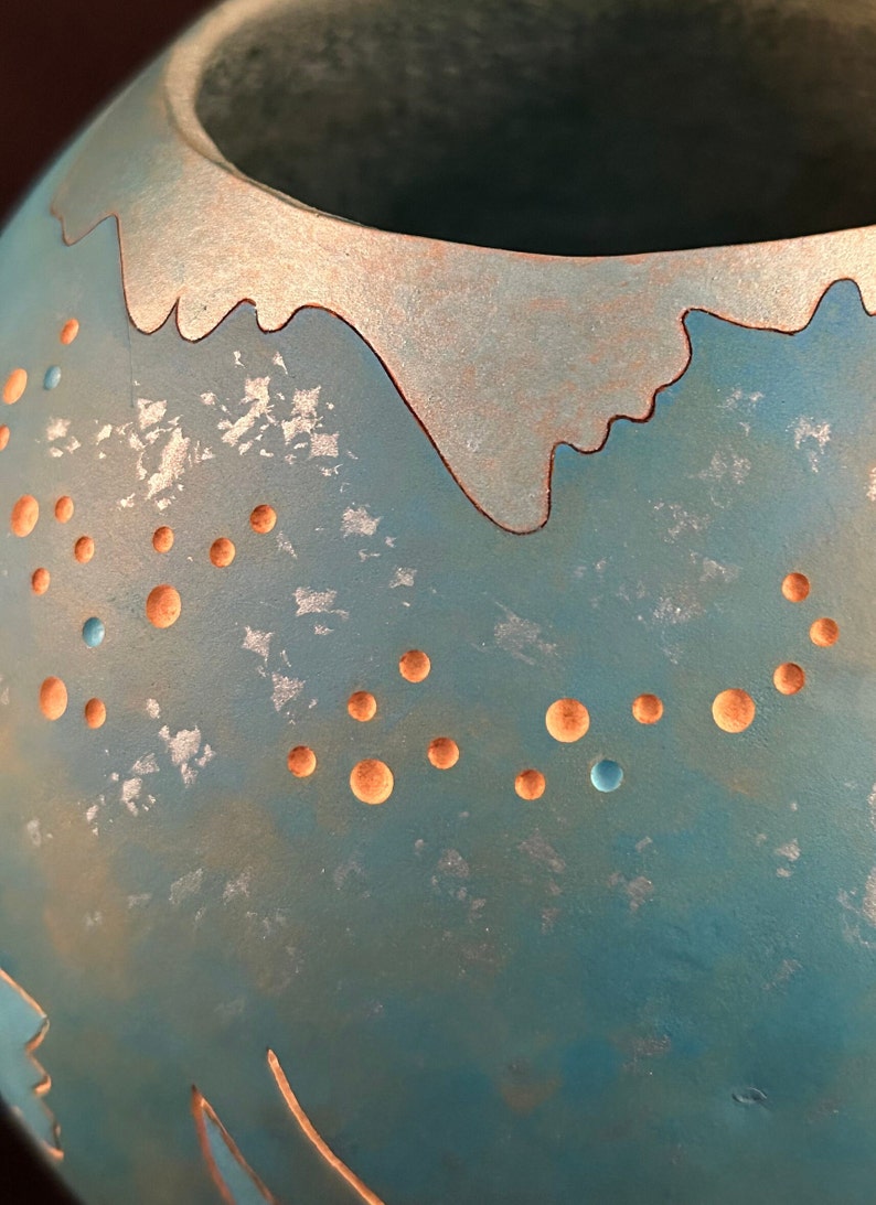 Fine Gourd Art "shades of Blue" - Etsy