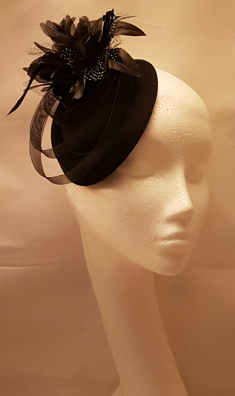 BROWN FASCINATOR 40s 50s Brown Hat Fascinator brown Feather - Etsy Sweden