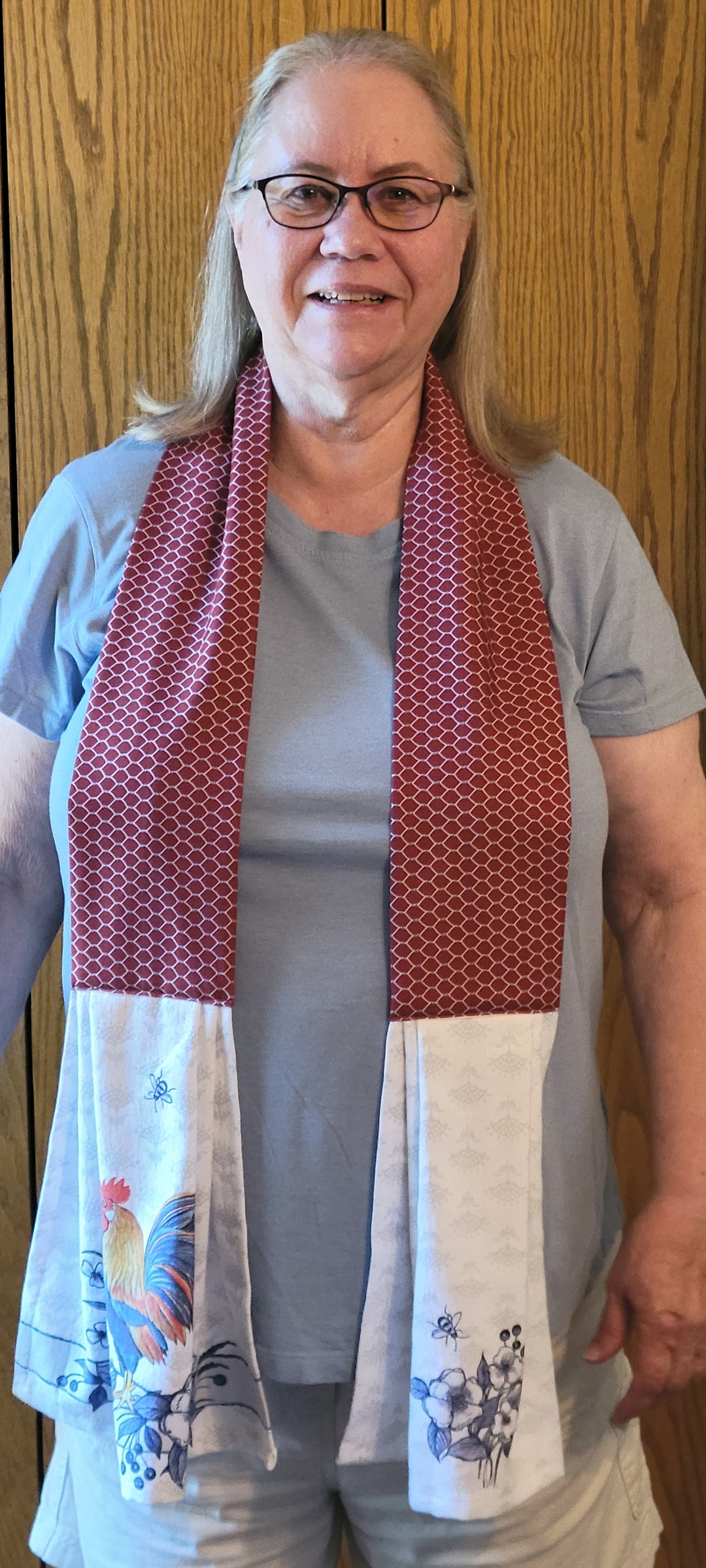 Blue Rooster Kitchen Neck Towel - Etsy