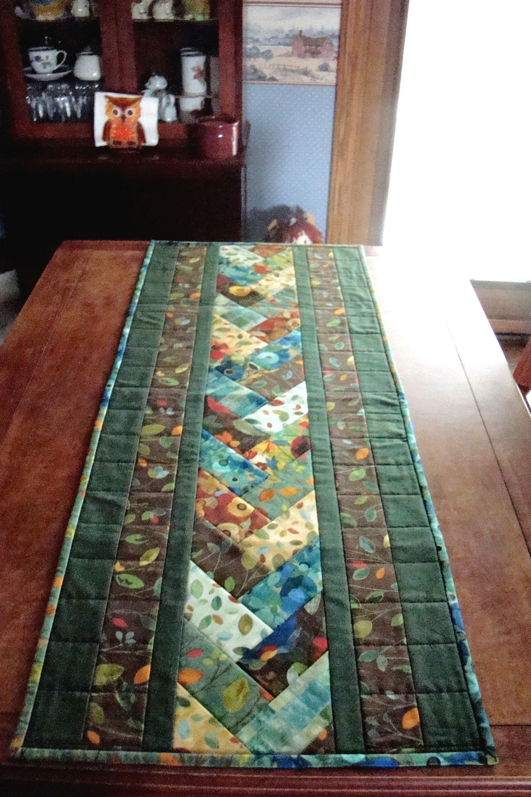 Floral Table Runner - Etsy