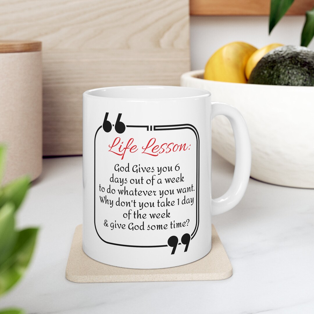 Sip, Savor, and Spend Time With God: A Mug Reminder" - Etsy