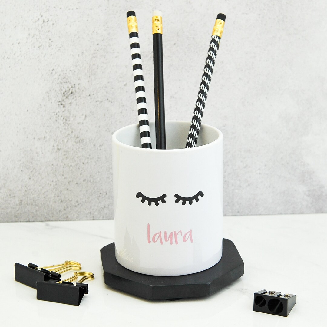 Pot de stylos Pot de stylo personnalisé en anglais Pot de stylo de cils ...