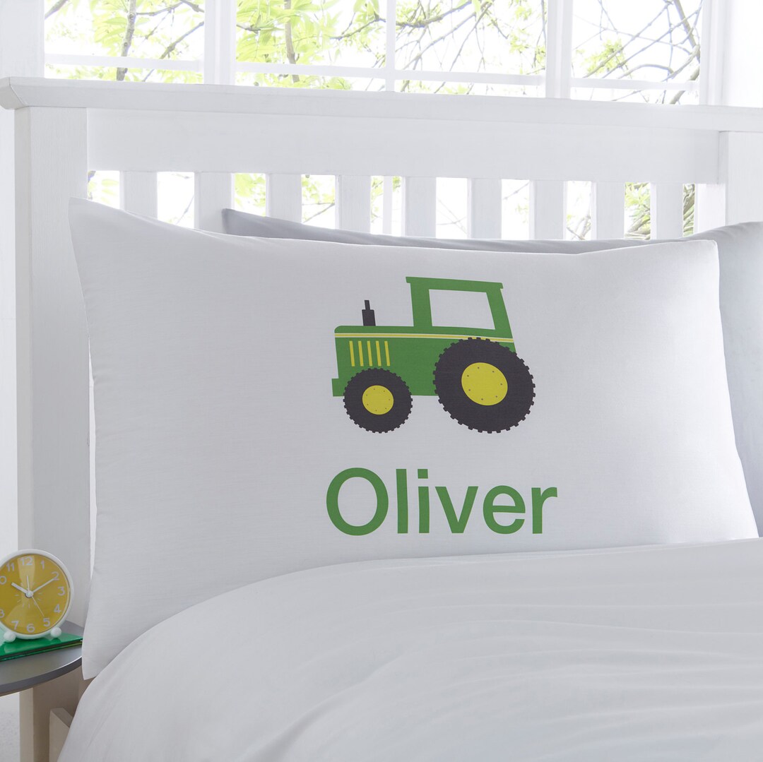 Tractor Bedding Boys Pillowcase toddler Pillowcase Farm Gift Tractor ...