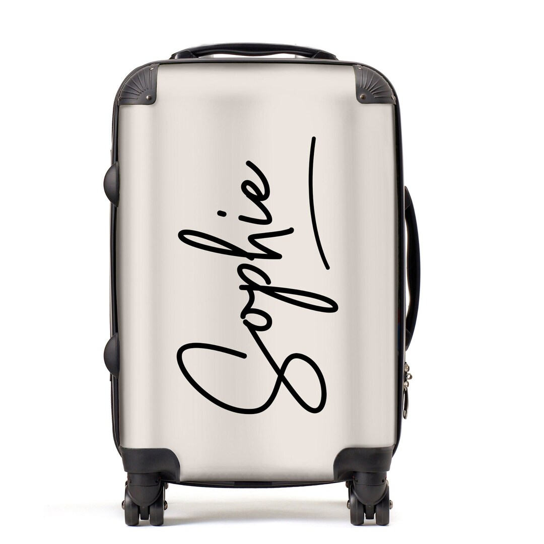 Personalised Suitcase Custom Suitcase Neutral Suitcase Cabin Baggage ...