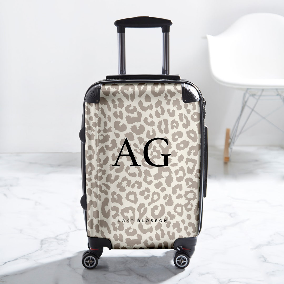 Leopard Luggage | Personalised Suitcase | Custom Suitcase | Leopard ...