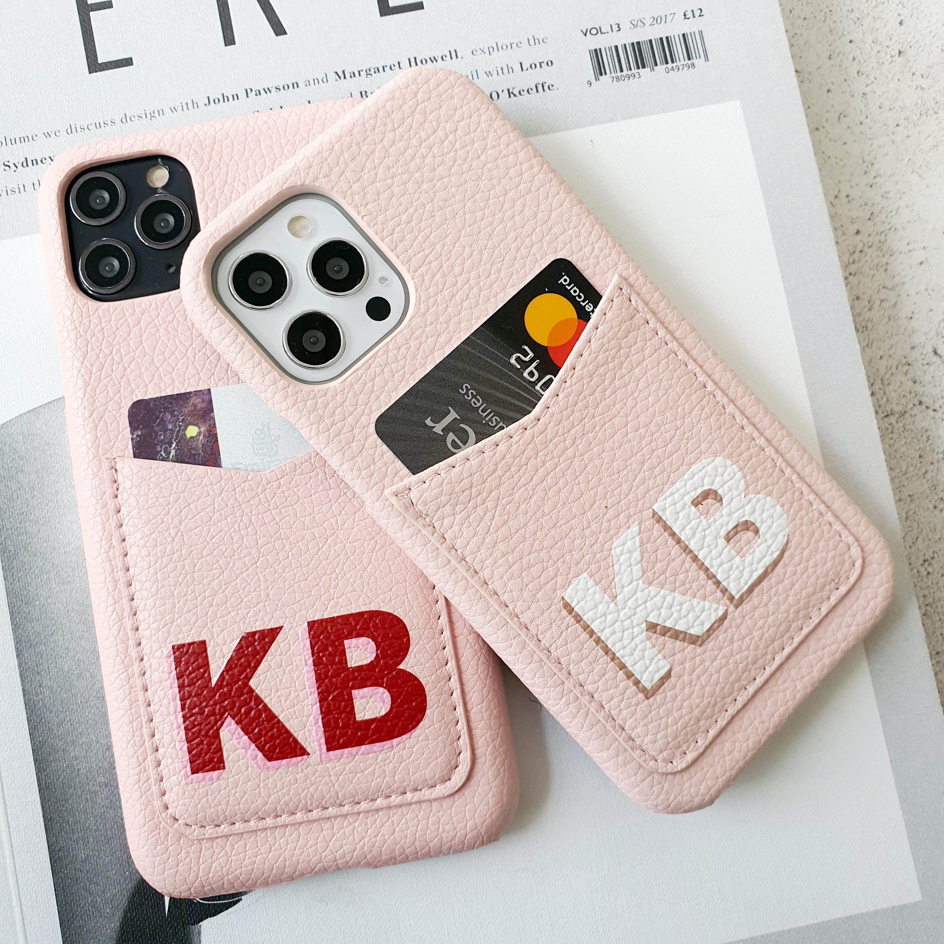 Pocket Leather Phone Case Iphone Credit Card Phone Case | Etsy