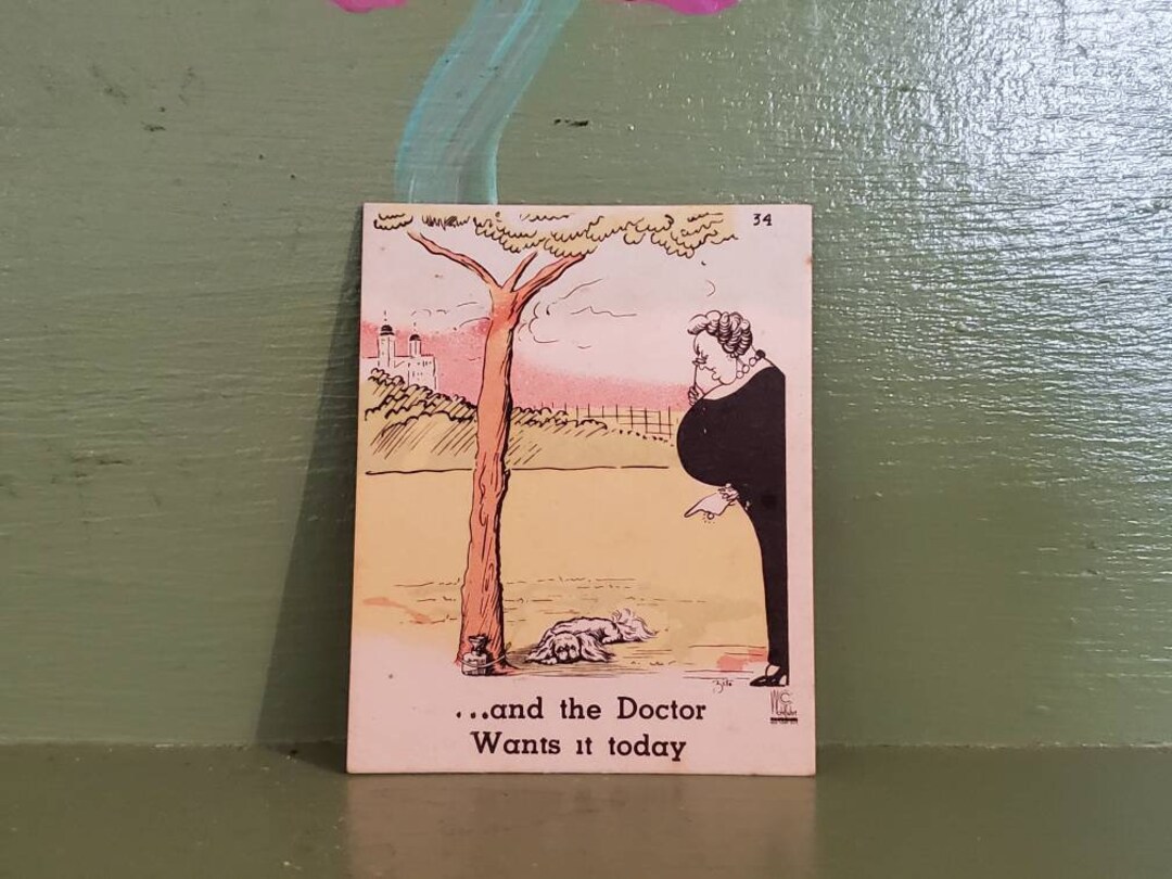 Humor Dogs Trading Card Gag Gift Joke Cartoon Comic Novelty - Etsy