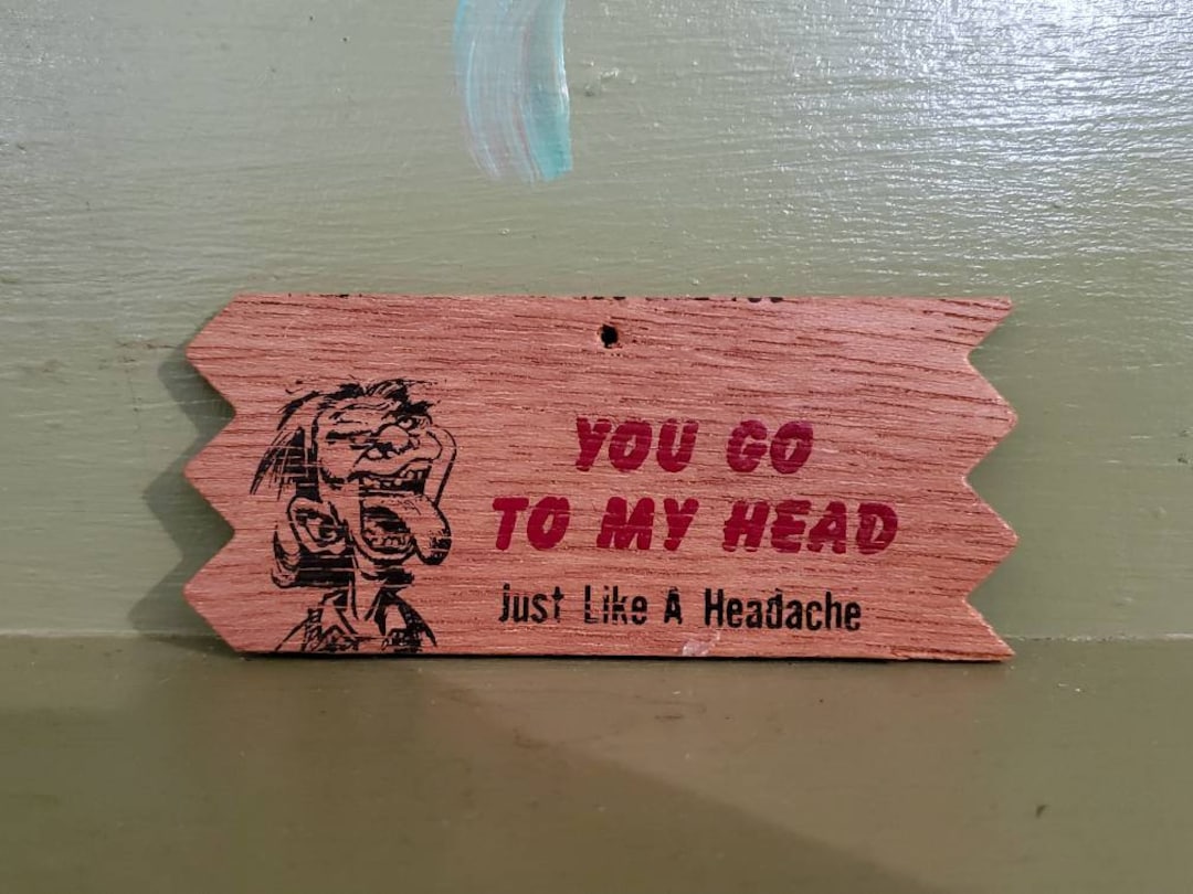 Humor Wood Plaque Sign Wacky Plak Gag Gift Joke Cartoon - Etsy