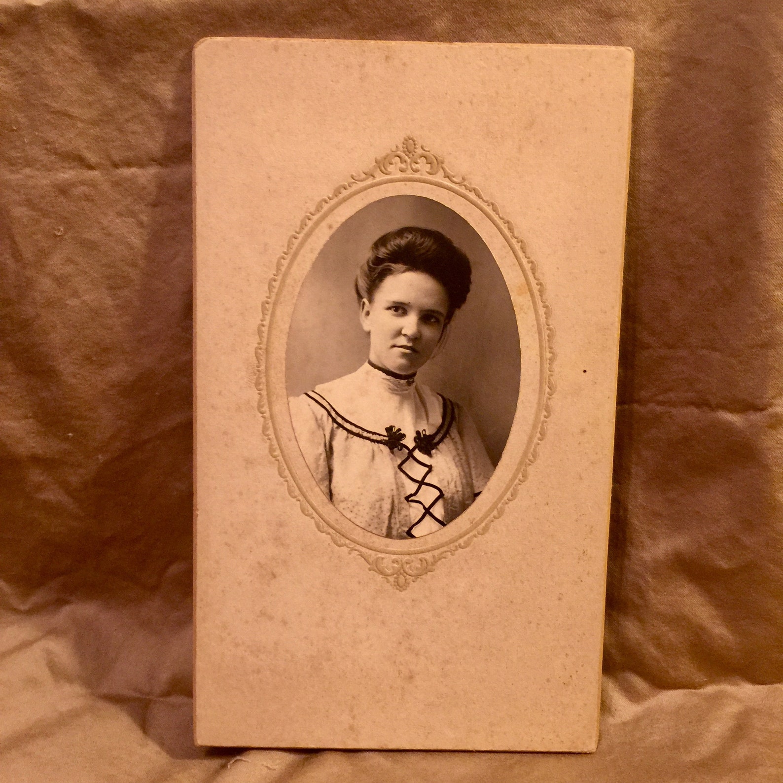 Antique Cabinet Card Family Photograph Taken in Texas Circa | Etsy