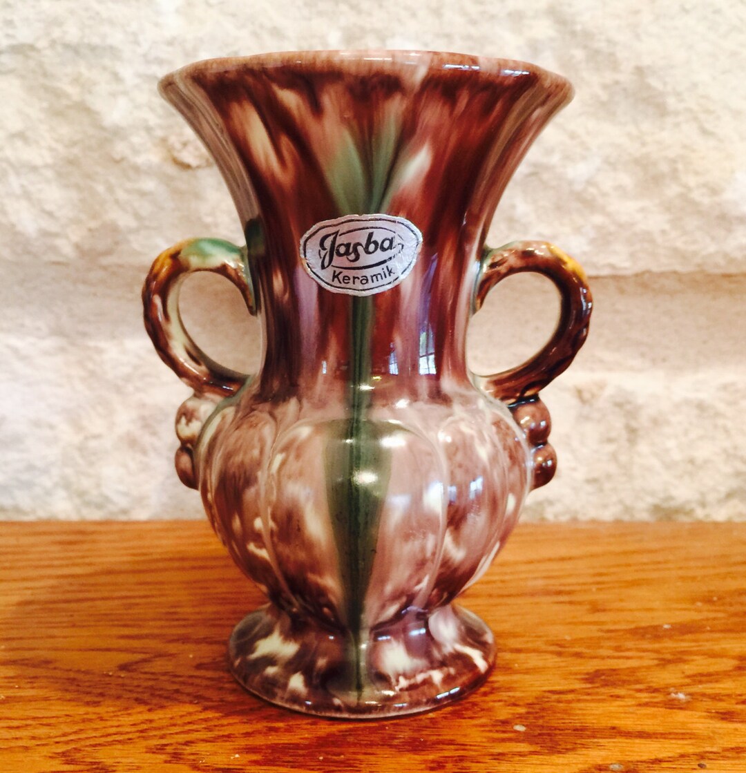 West German Vase by Jasba Pottery Circa 1950's - Etsy