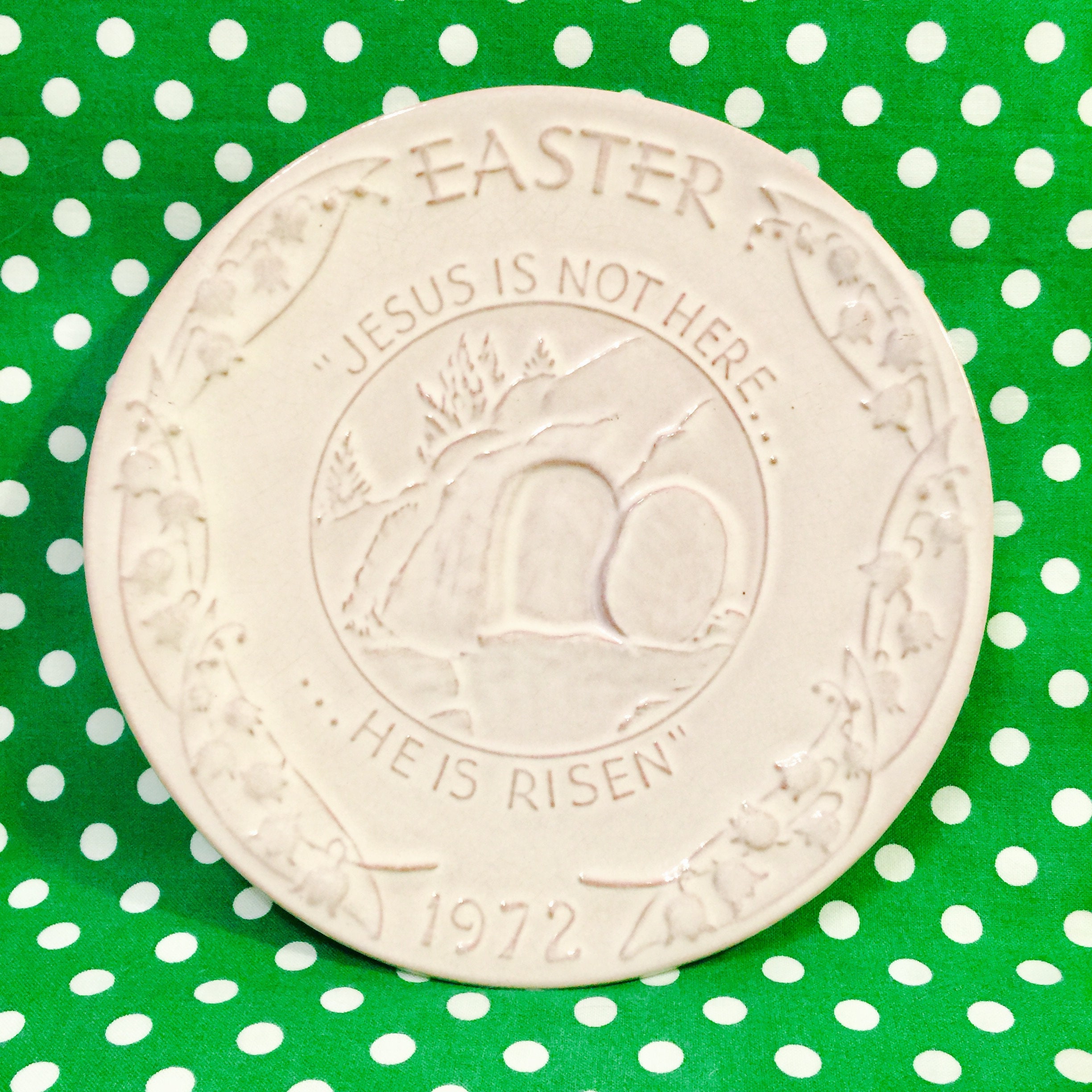 Frankoma Pottery Easter Plate Made in Oklahoma Circa 1972 - Etsy