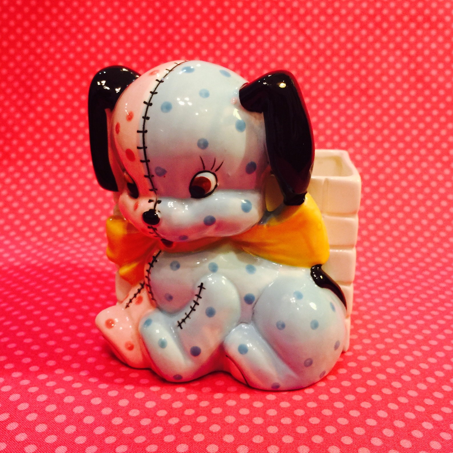 Napco Anthropomorphic Stuffed Animal Puppy Dog Planter Made in Japan ...