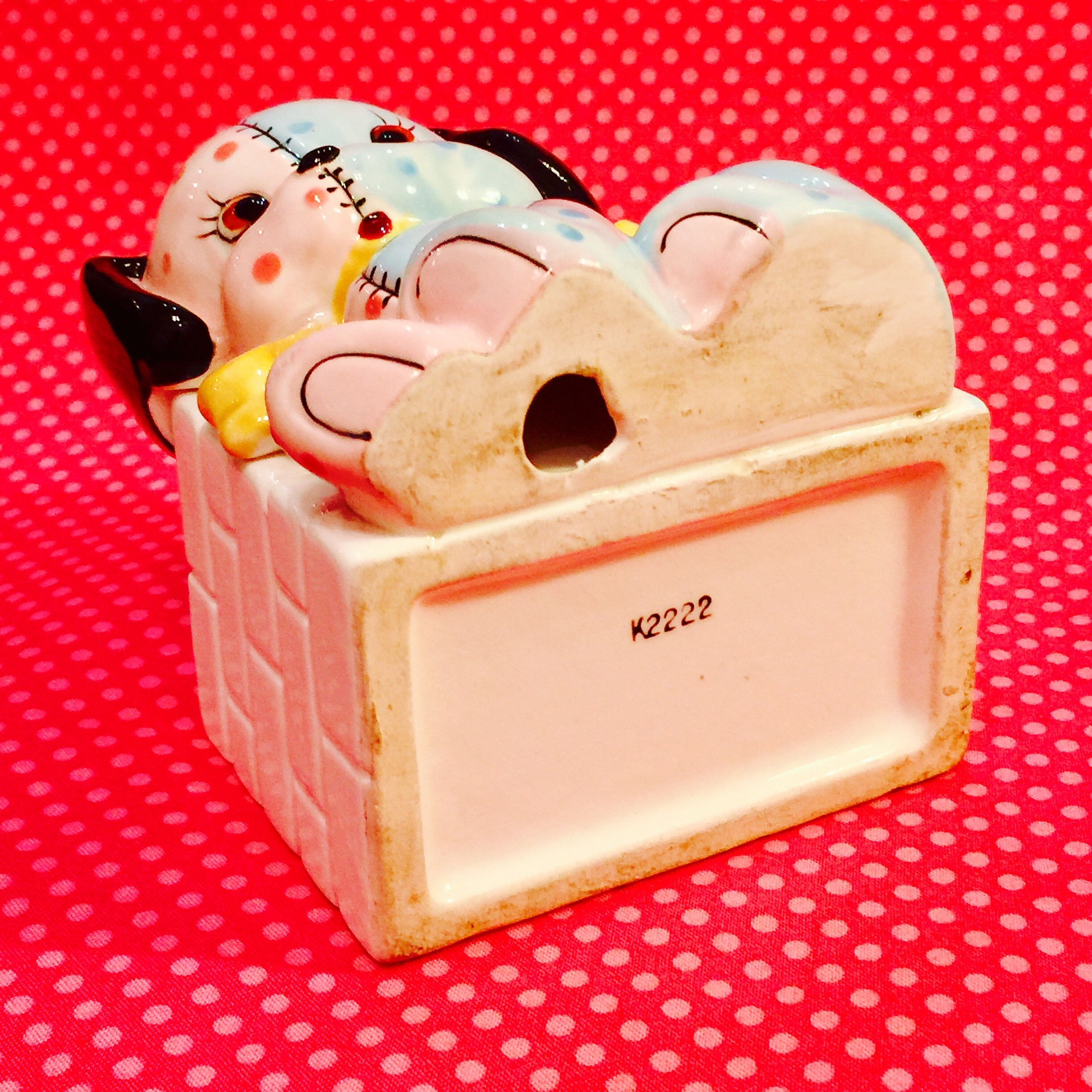 Napco Anthropomorphic Stuffed Animal Puppy Dog Planter Made in Japan ...