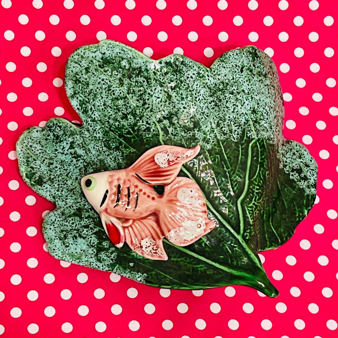 Riddell Pottery Coral Reef With Fish Wall Pocket Made in California ...