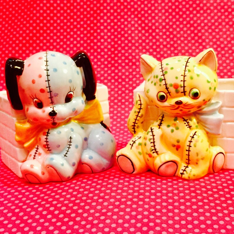Napco Anthropomorphic Stuffed Animal Puppy Dog Planter Made in Japan ...