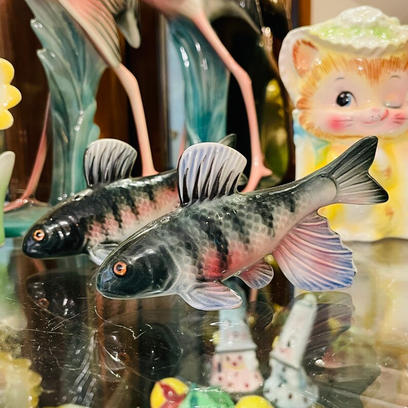 Fancy Trout Fish Salt and Pepper Shakers Made in Japan Circa | Etsy