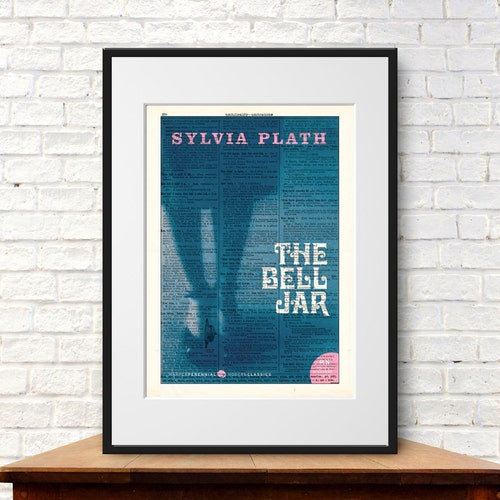 The Bell Jar by Sylvia Plath. Book Cover Art Print - Etsy