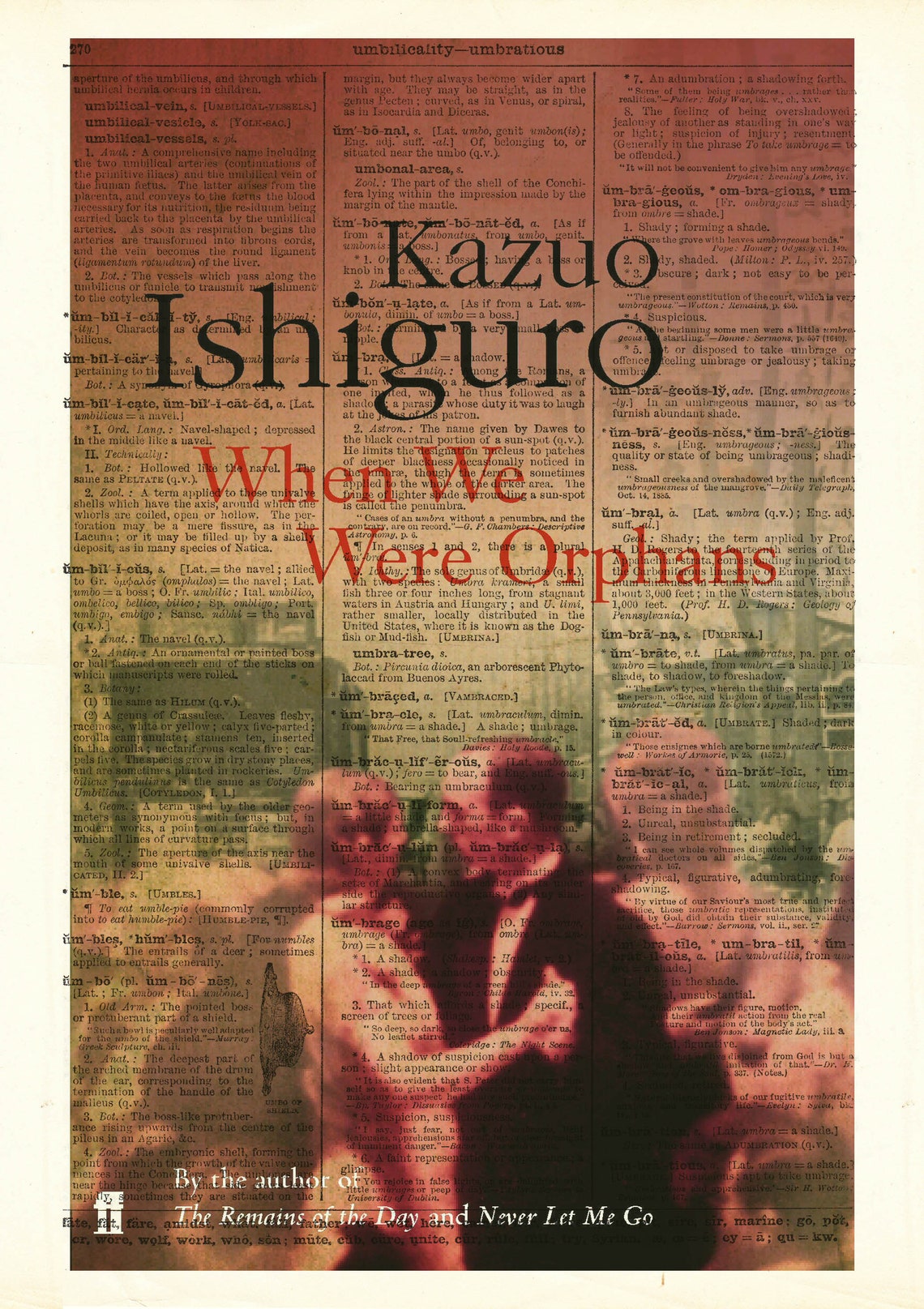 When We Were Orphans by Kazuo Ishiguro. Book Cover Art Print | Etsy