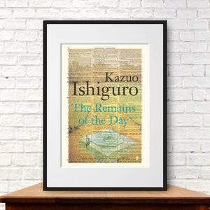 The Remains of the Day by Kazuo Ishiguro. Book Cover Art Print - Etsy