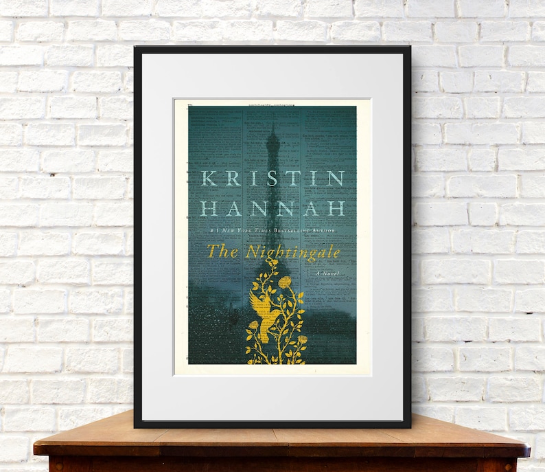 The Nightingale by Kristin Hannah. Book Cover Art Print - Etsy