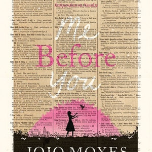 Me Before You by Jojo Moyes. Book Cover Art Print - Etsy