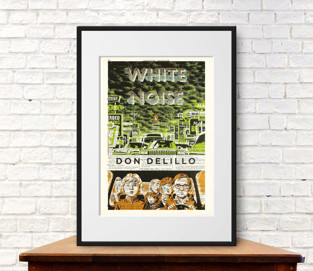 White Noise by Don Delillo. Book Cover Art Print - Etsy