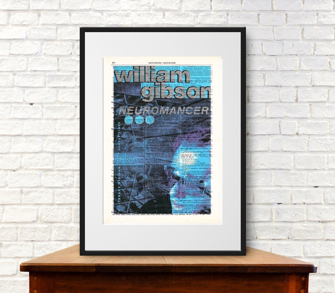 Neuromancer by William Gibson. Book Cover Art Print - Etsy