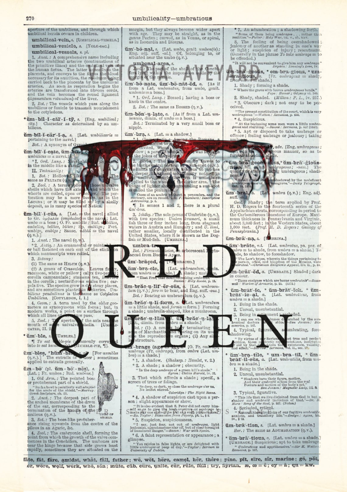 Red Queen by Victoria Aveyard. Book Cover Art Print - Etsy Canada