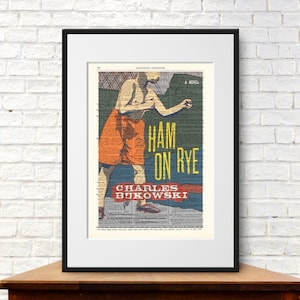Ham on Rye by Charles Bukowski. Book Cover Art Print - Etsy