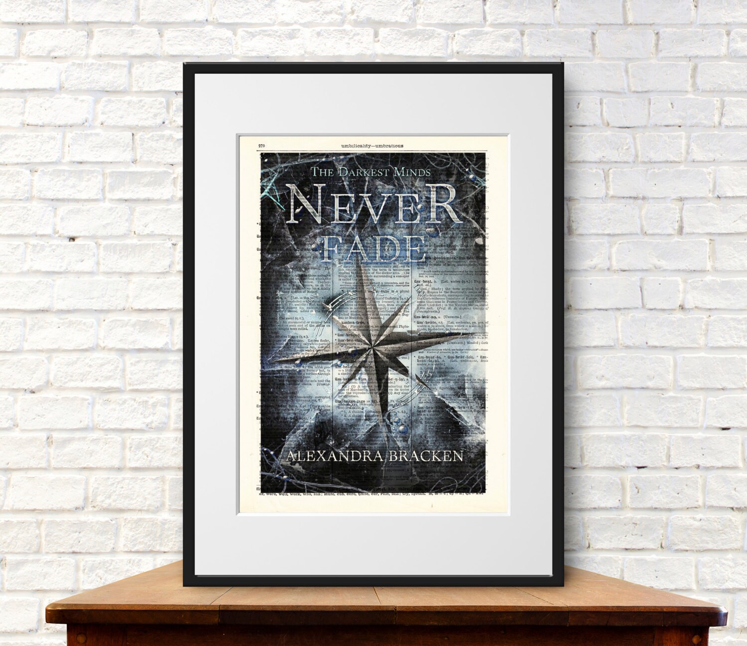 Never Fade by Alexandra Bracken. Book Cover Art Print | Etsy