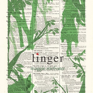 Linger by Maggie Stiefvater. Book Cover Art Print - Etsy