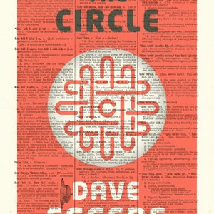 The Circle by Dave Eggers. Book Cover Art Print - Etsy