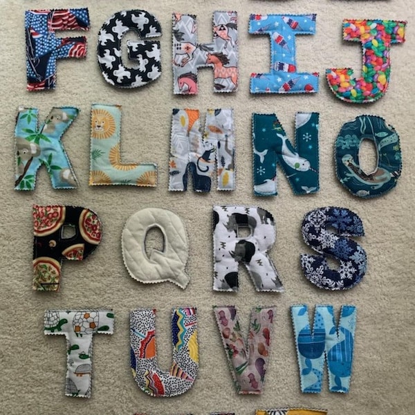 Fabric Alphabet - Etsy