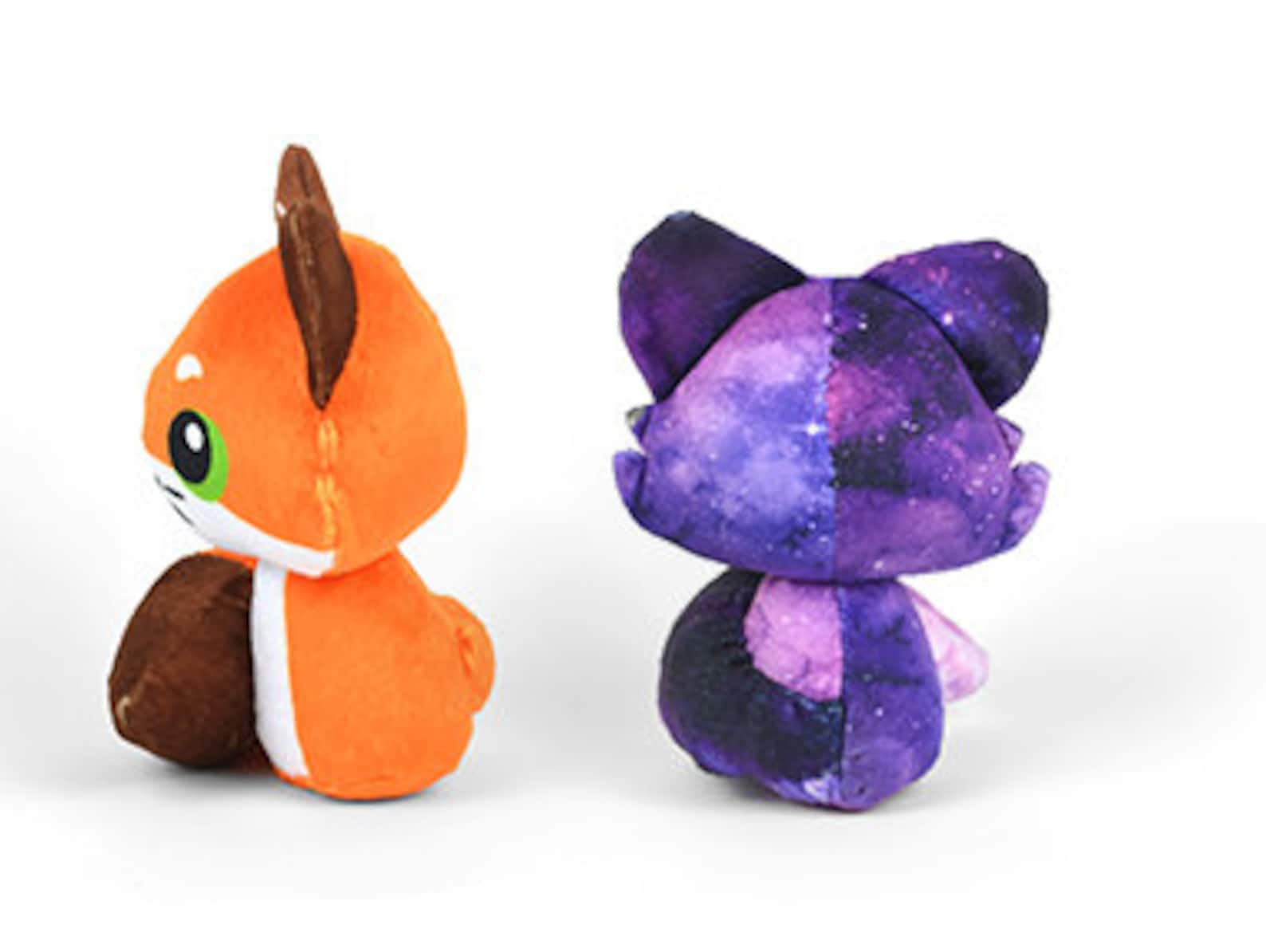 Fox Plush Stuffed Animal Plushie Minky 4 Styles Kawaii - Etsy