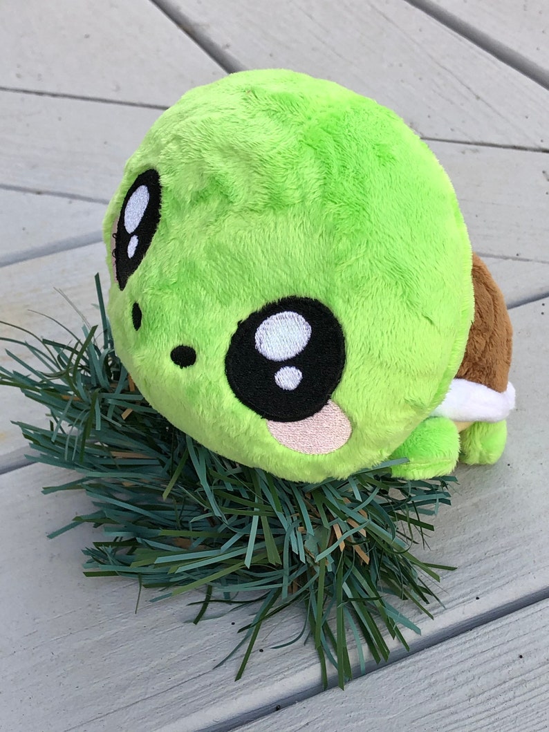 Box Turtle Plush Stuffed Animal, Plushie, Minky, Kawaii Style ...