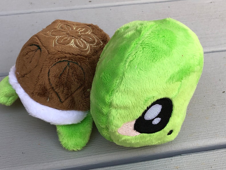 Box Turtle Plush Stuffed Animal, Plushie, Minky, Kawaii Style ...