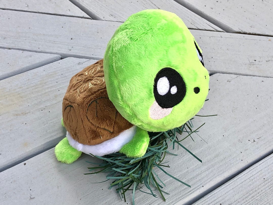 Box Turtle Plush Stuffed Animal, Plushie, Minky, Kawaii Style ...