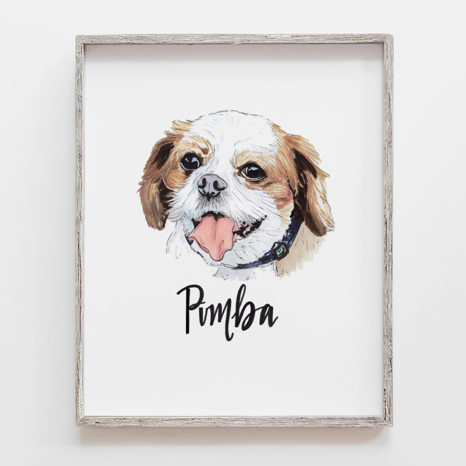 Custom Pet Portrait Drawing Illustration Print Gift for the - Etsy