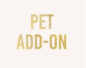 Pet Add On - Etsy