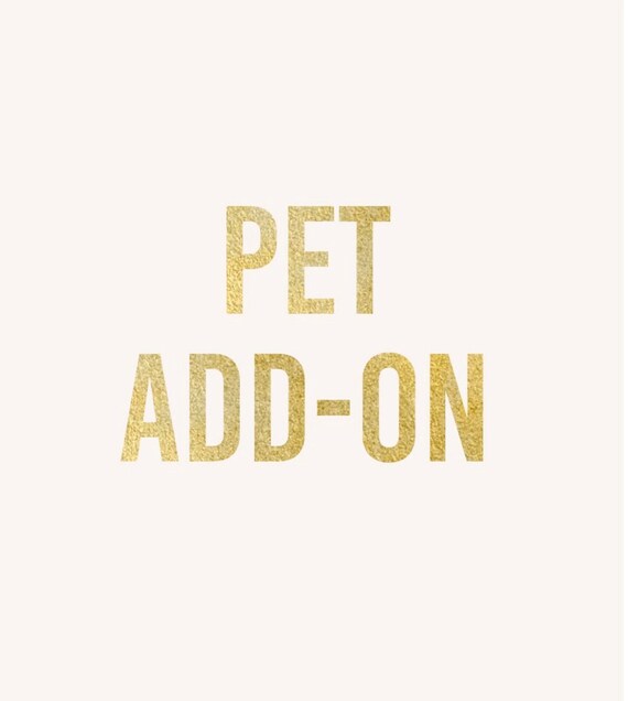 Pet Add On - Etsy