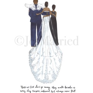 Custom Remembrance Mother of the Bride Gift Drawing of Mom - Etsy