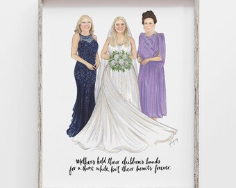 PDF: Custom Mother of the Bride Drawing From Daughter in YOUR | Etsy