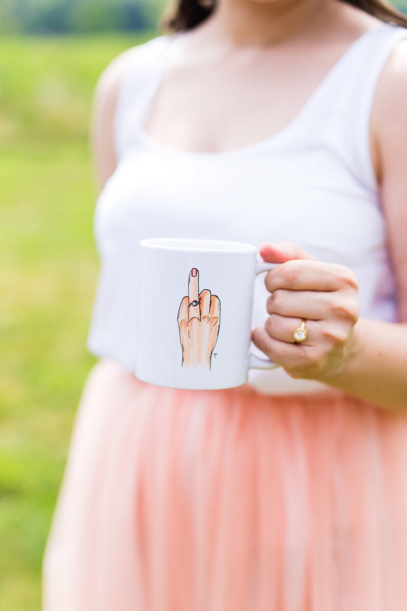Ring Finger Engaged Mug, Coffee Mug, Does This Mug Make Me Look Engaged ...
