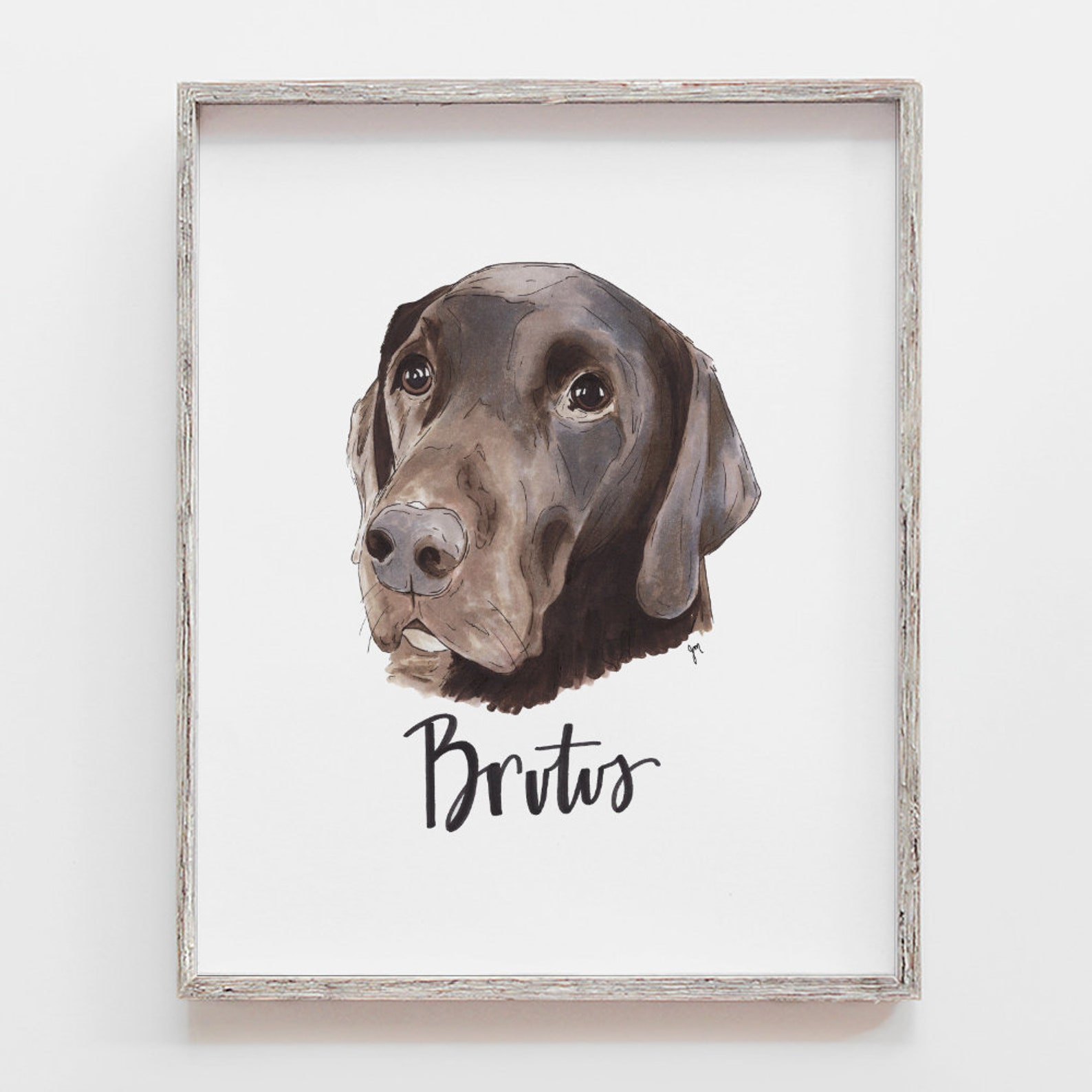 Custom Pet Portrait Drawing Illustration Print Gift for the - Etsy