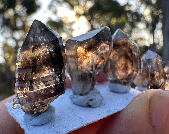 6 X Mooralla Smoky Quartz From Victoria, Austraia Sacred Geometry ...