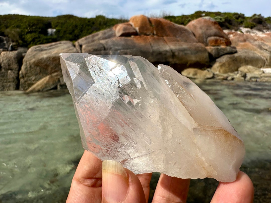Cathedral Lightbrary Quartz Crystal From Brazil With Intricate Etching ...