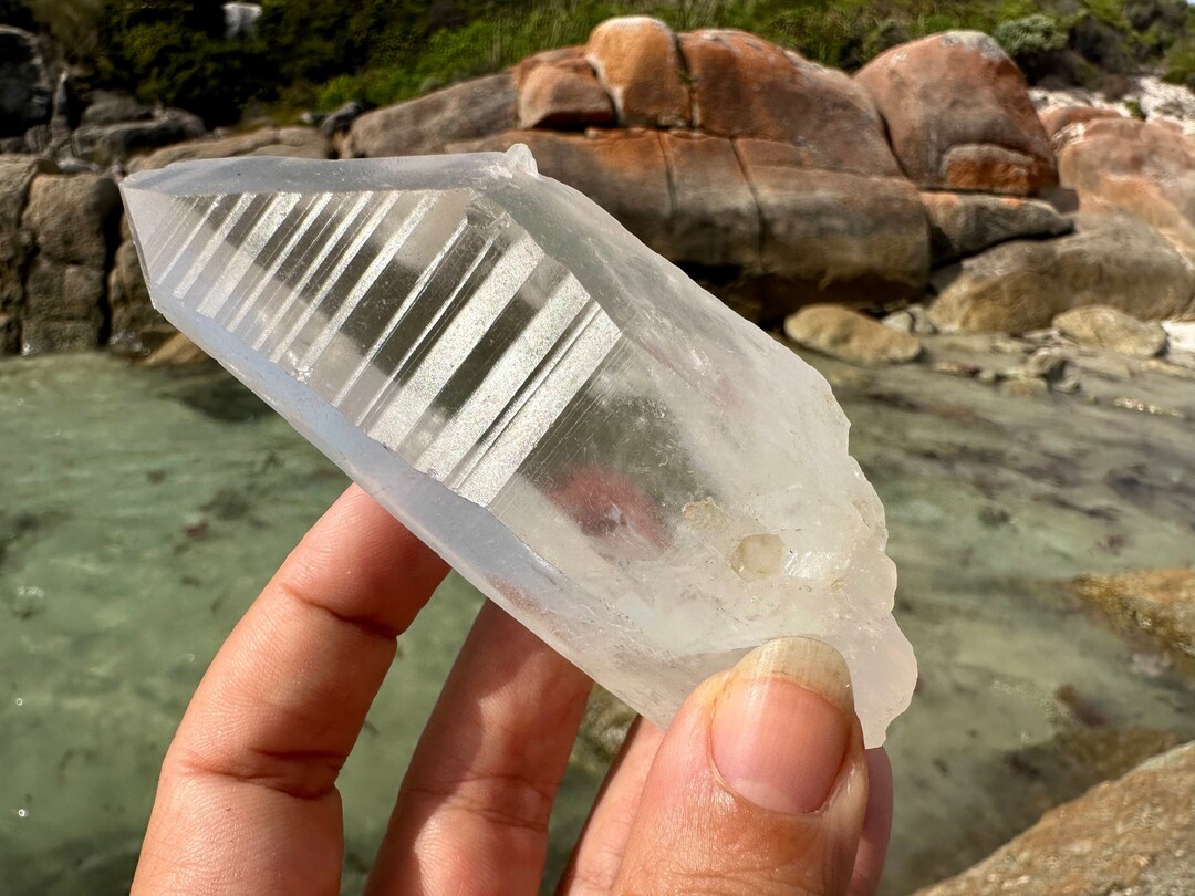 Large Lemurian Seed Quartz Crystal From Serra Do Cabral, Brazil Rare ...