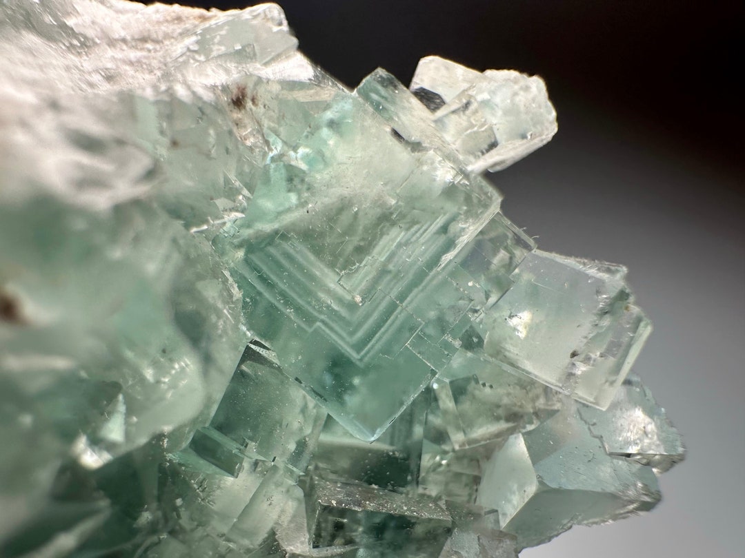 Transparent Green Fluorite Cluster From Fujian Province, Glassy Luster ...